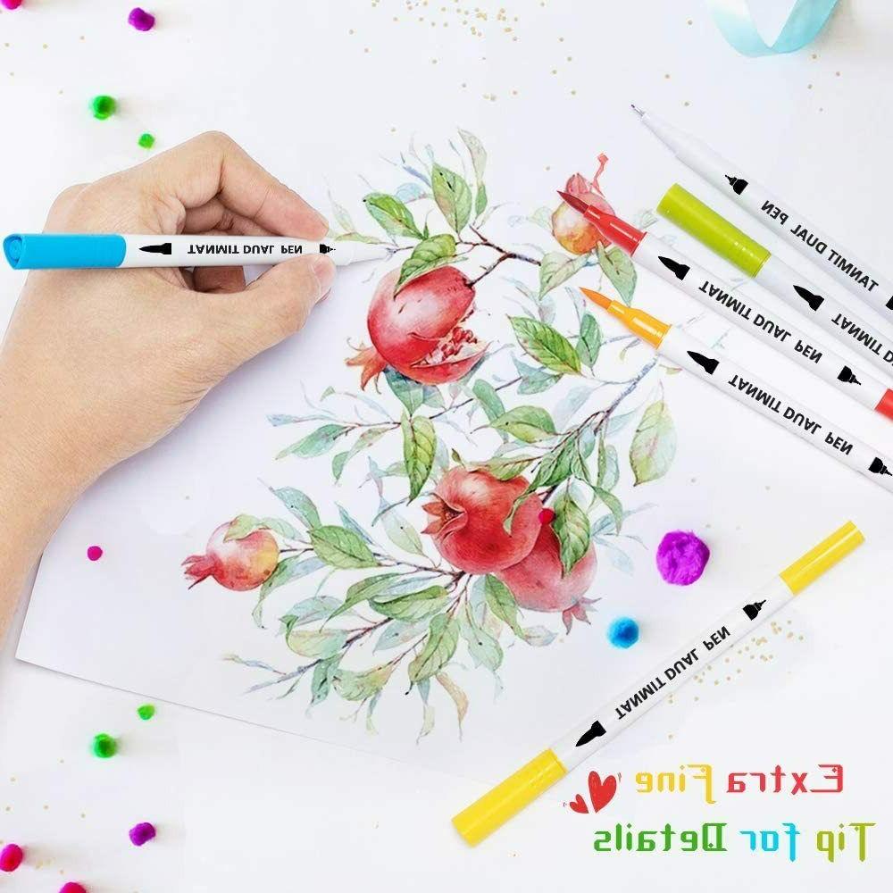 Tanmit Dual Brush Marker Pens for Coloring Dual