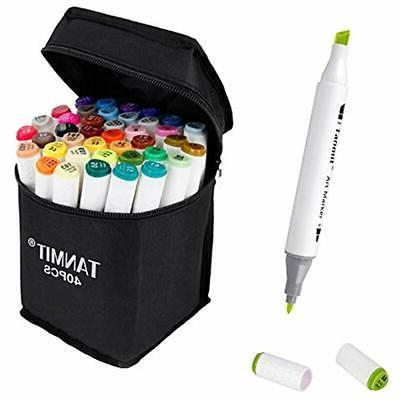 Tanmit Markers Marker Pens Dual Tips Permanent Art